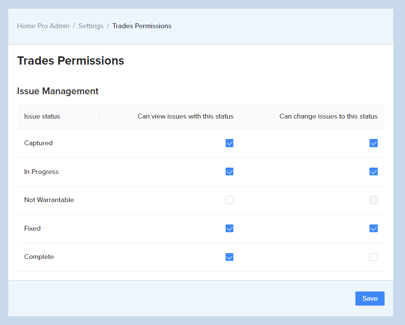 Issue Status Visibility Configuration – Help Centre